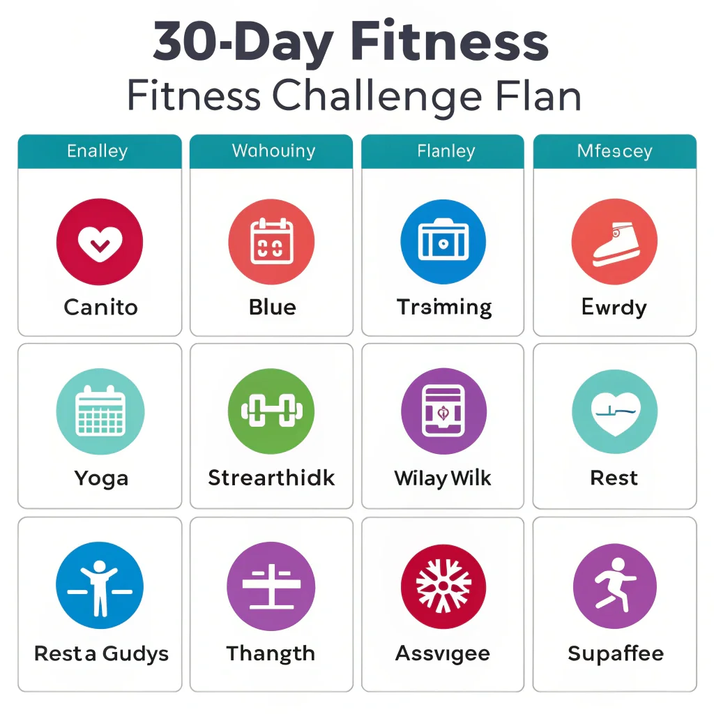 30 Day Fitness Challenge to Transform Your Body & Mind